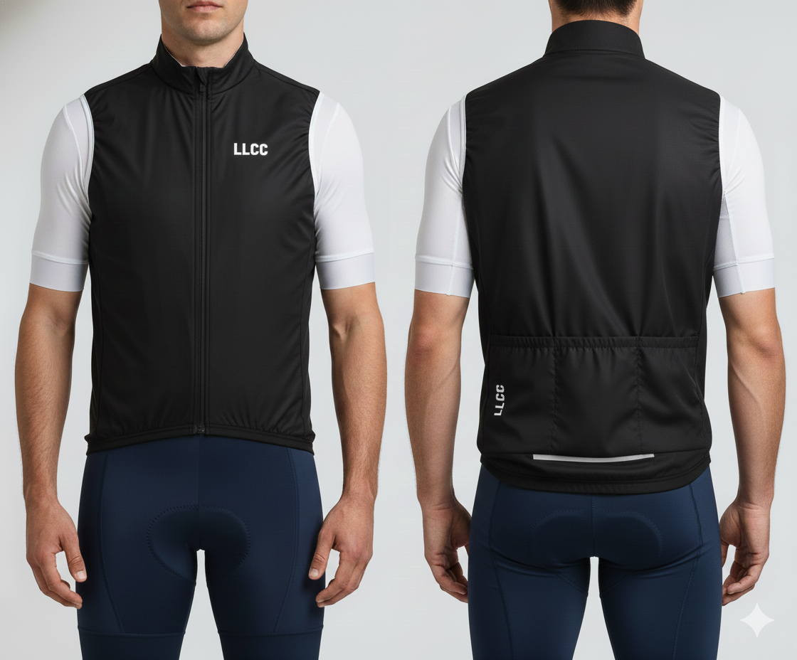 LLCC Unisex Windproof Gilet – Live Life Cycling